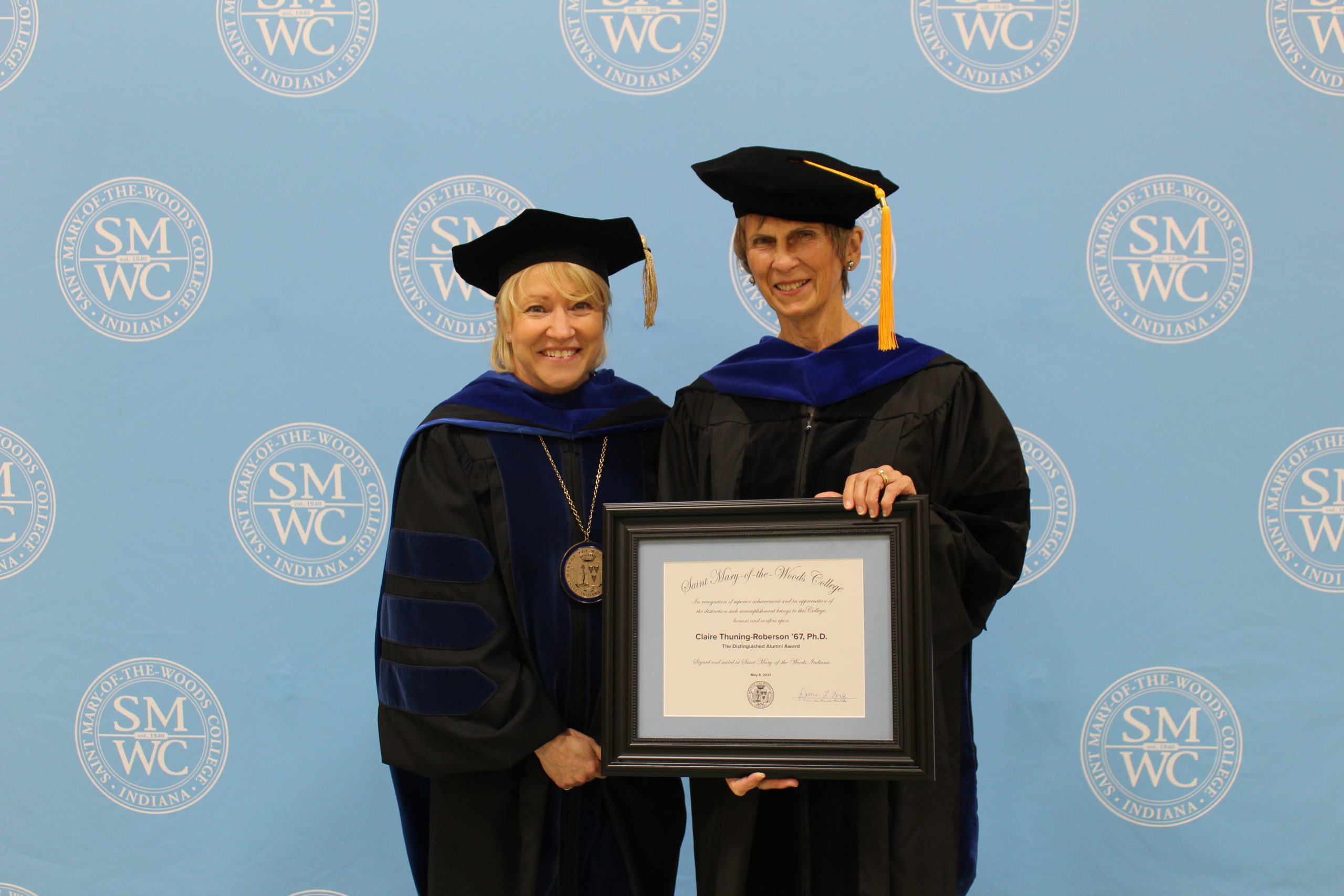 SMWC recognizes Claire Thuning-Roberson ’67, Ph.D., as Distinguished ...