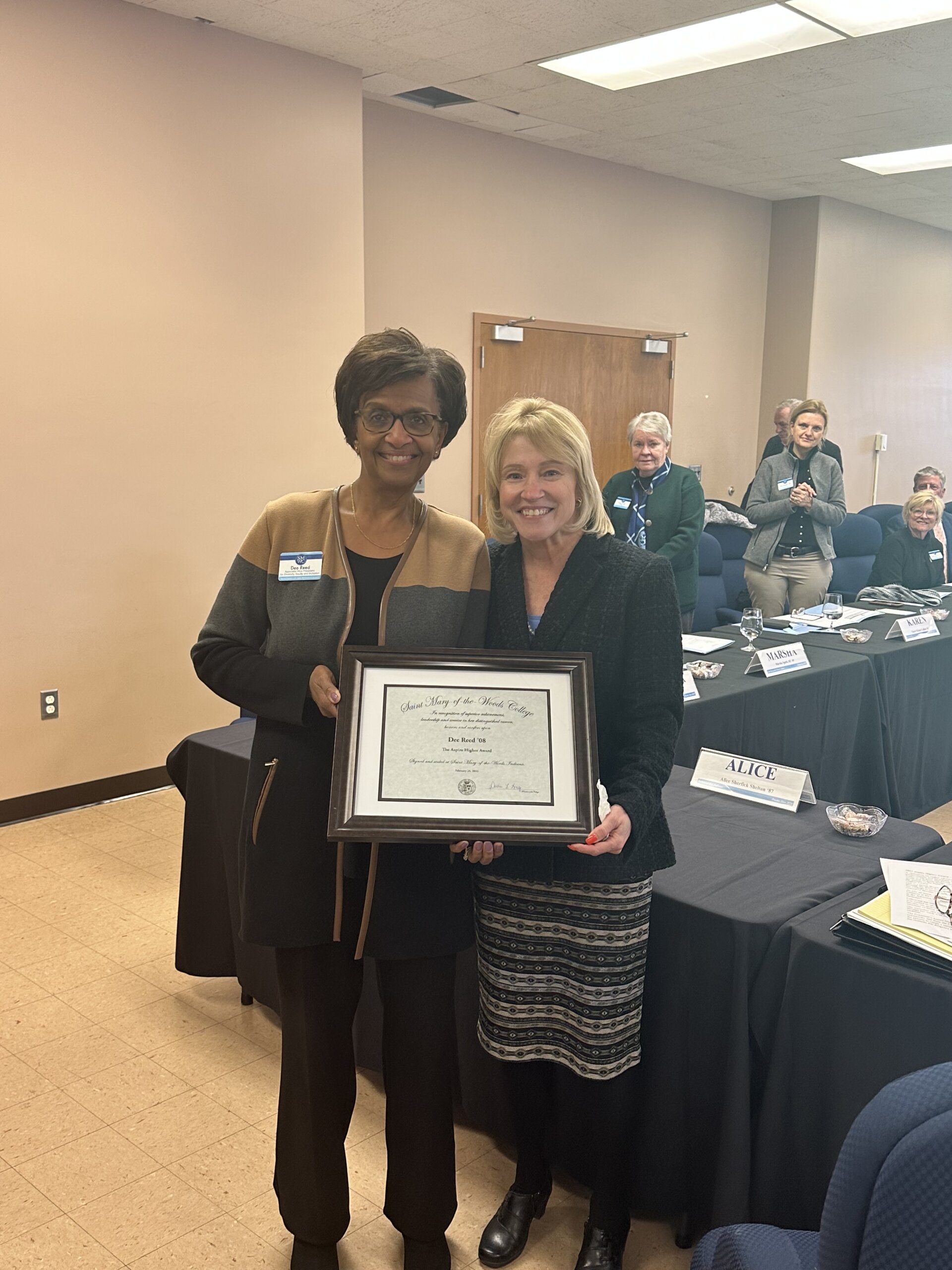 Reed receives 2023 Aspire Higher Award at SMWC - SMWC
